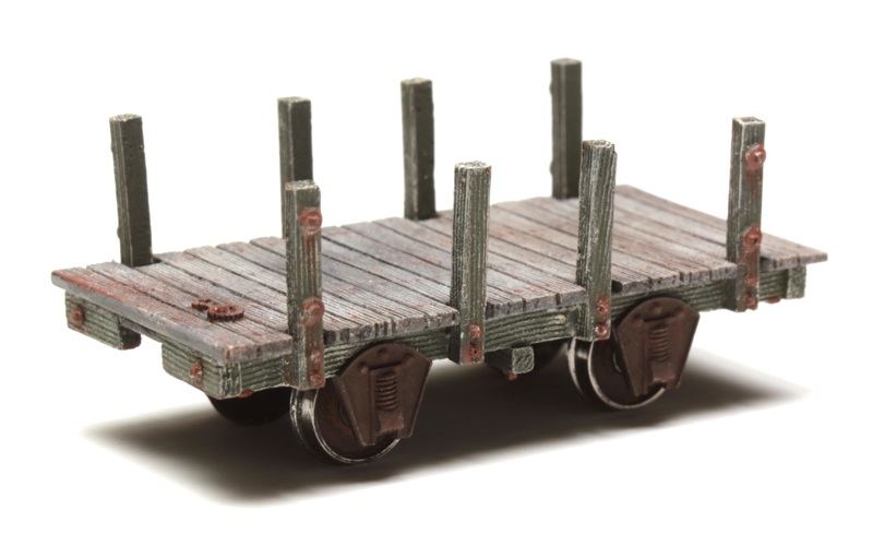 Boulder Valley Models 4-Wheel Pedestal Flat Cars